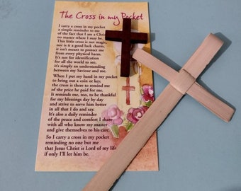 Cross in My Pocket Card | Etsy