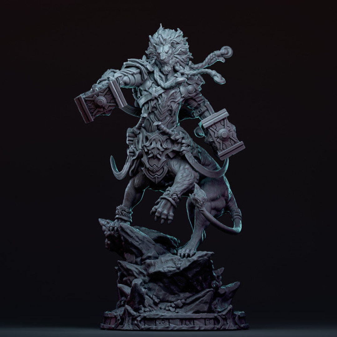 Leonin Witchsong RPG Figure 3D Printing - Etsy