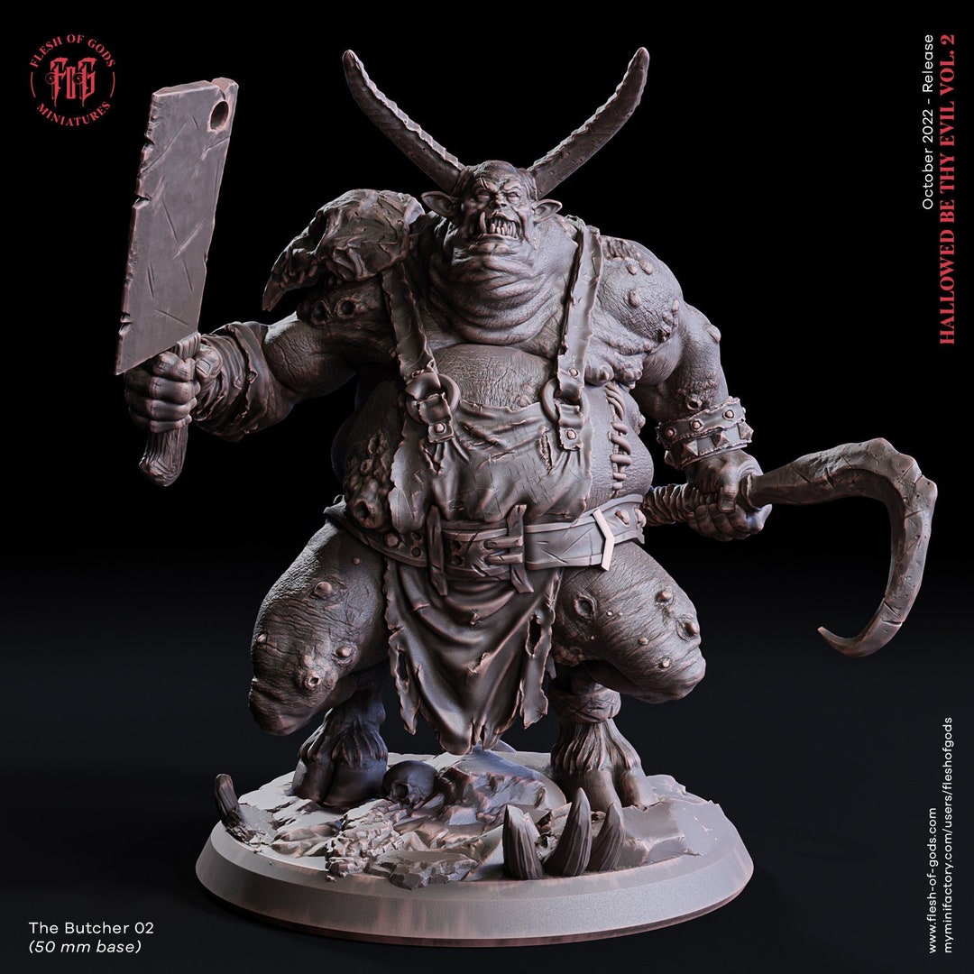 Figurine Devil Butcher 02 Flesh of Gods 3D Printing - Etsy