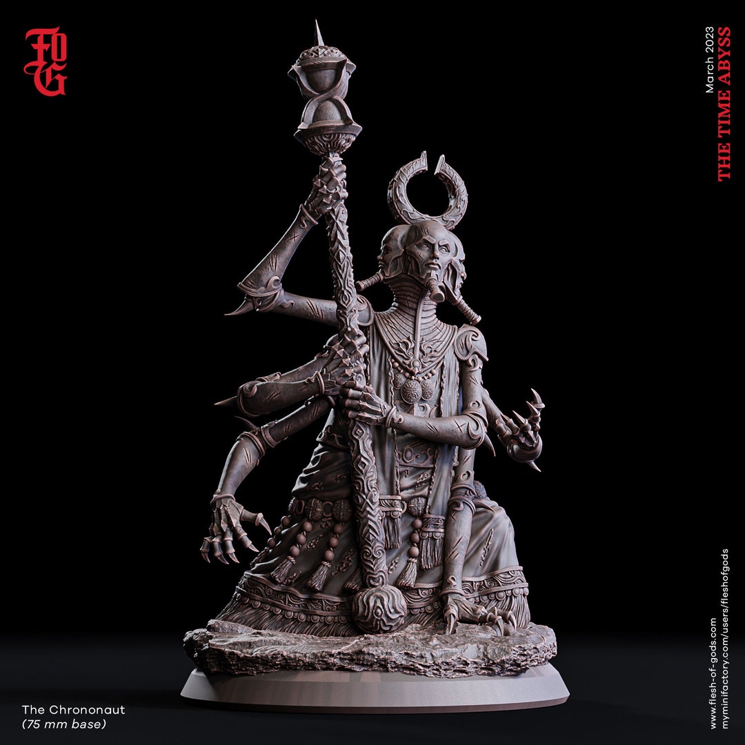 RPG Monster Chronoaut Flesh of Gods Figure 3D Print - Etsy