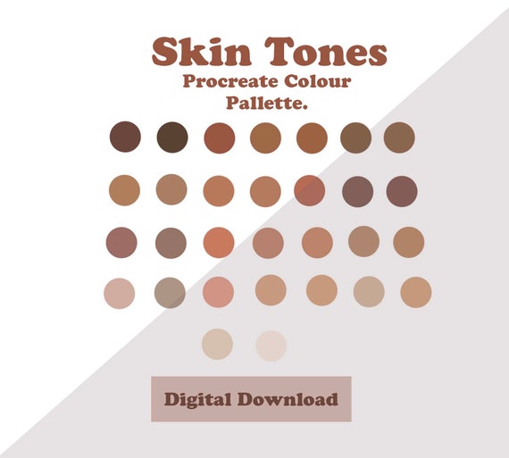 Procreate Colour Palette BUNDLE Sweet Tea & Skin tones For iPad Instant ...