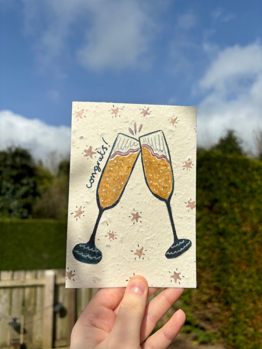 Congratulations Card Celebration Card Engagment Gifts Sustainable Gifts ...