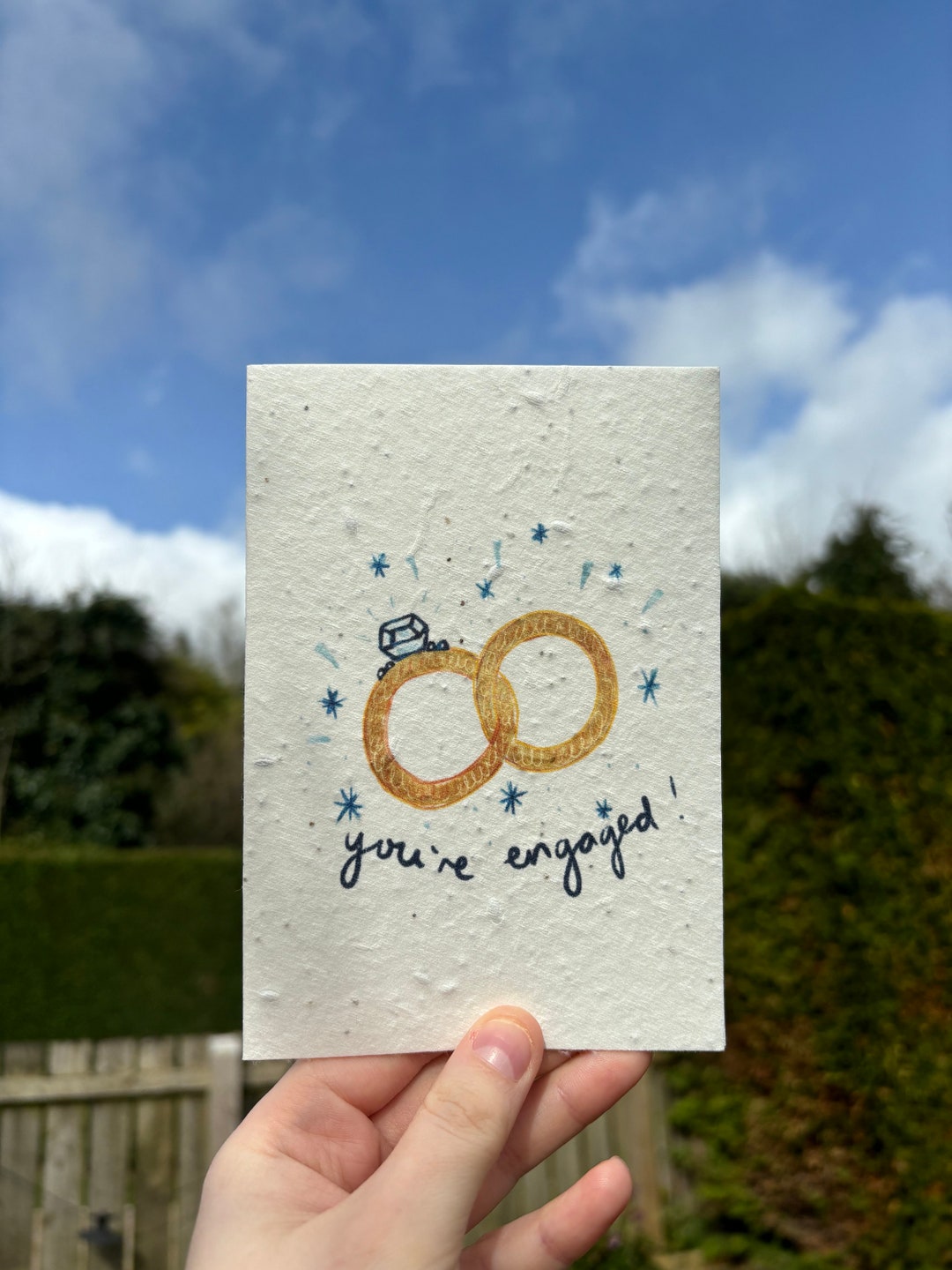 Engagement Card Youre Engaged Engagment Gifts Sustainable Gifts ...