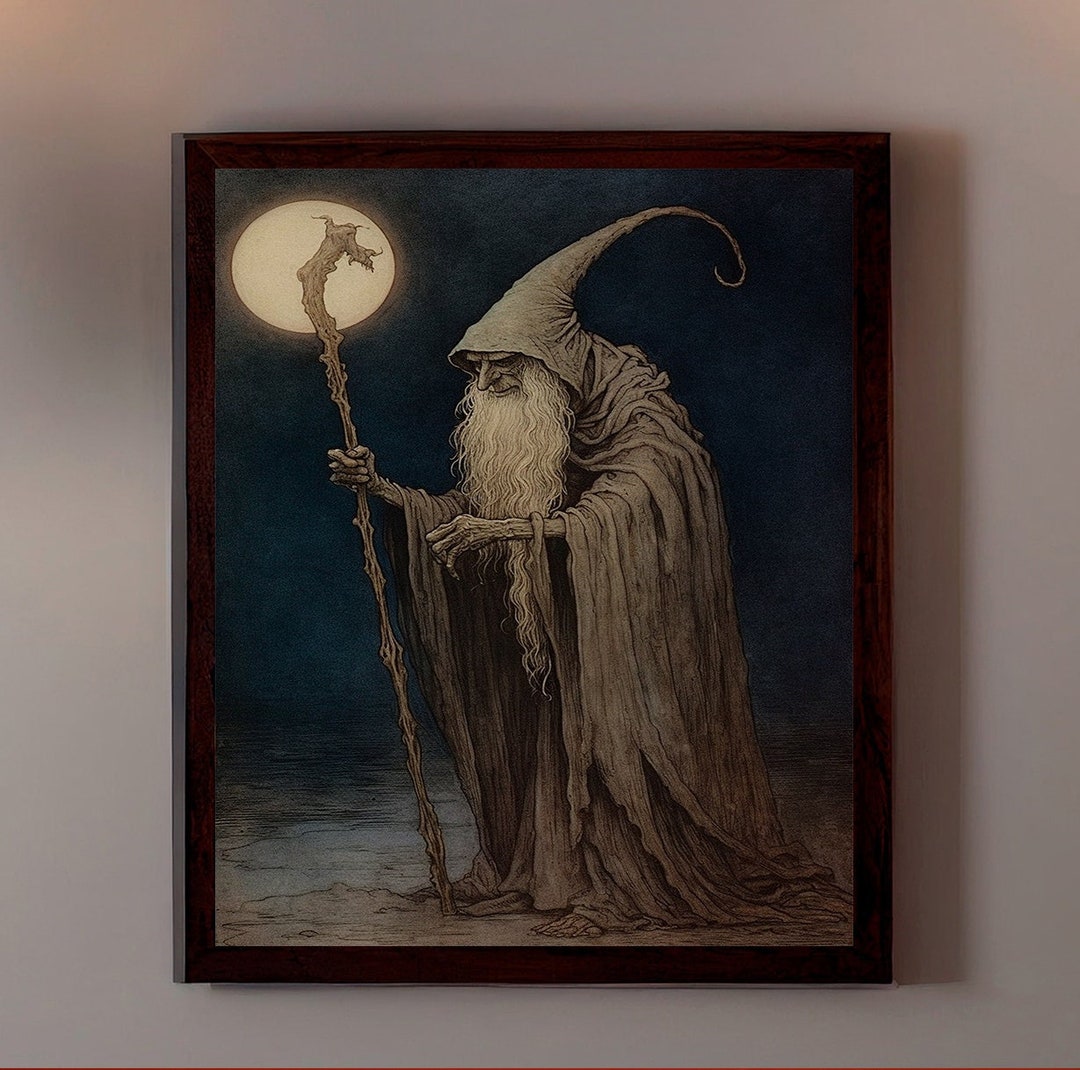 Goblin Warlock , Midjourney, Digital Download, Wall Decor, Mage, - Etsy