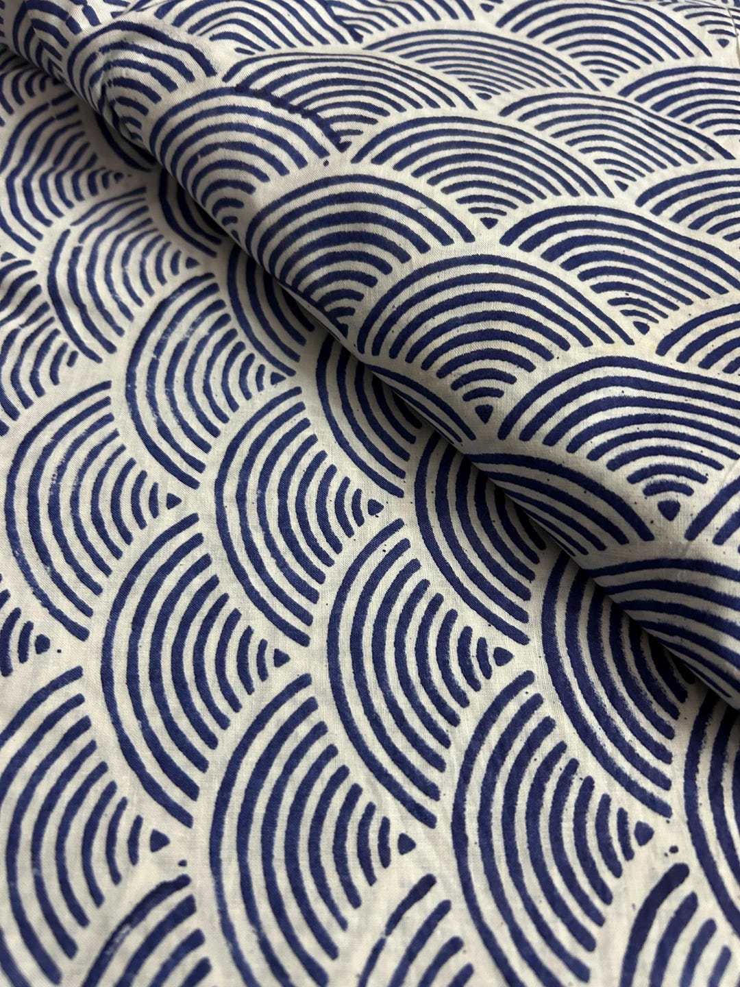 Handmade Block Print Cotton Fabric, Garment Dress Material (10 Yards ...