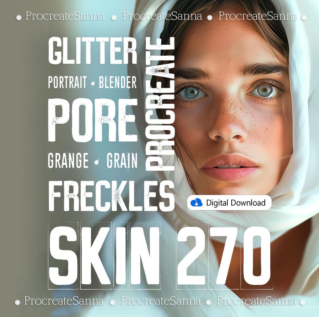 Procreate Skin Brushes - Procreate Skin Stamps Skin Brush Set Portrait ...