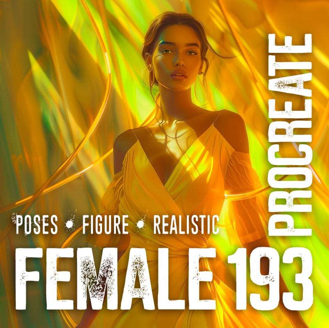 Female Poses Female Poses Stamps Procreate Figure Stamps Male Poses ...