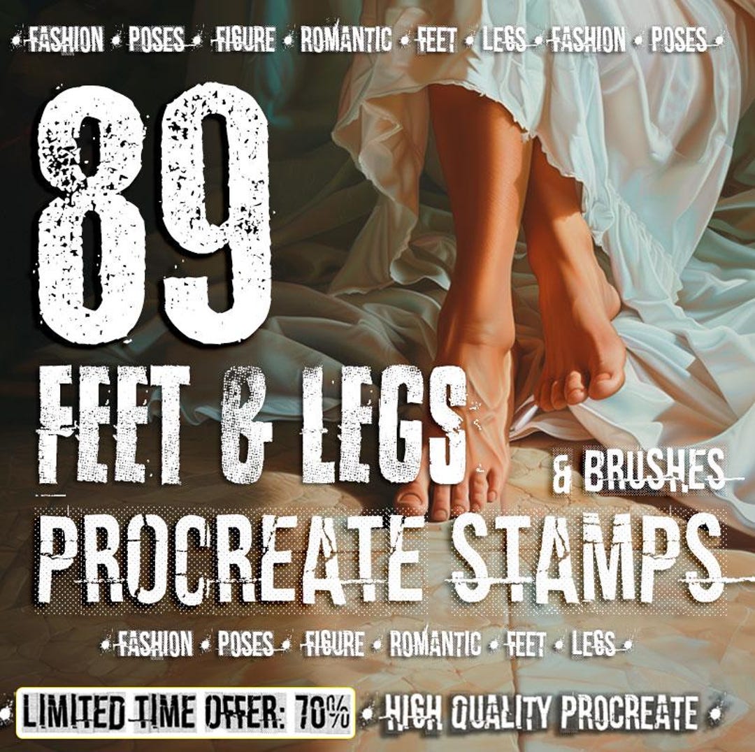 Feet Stamps Legs Stamps Feet Stamps Procreate Stamps Procreate Brushes ...