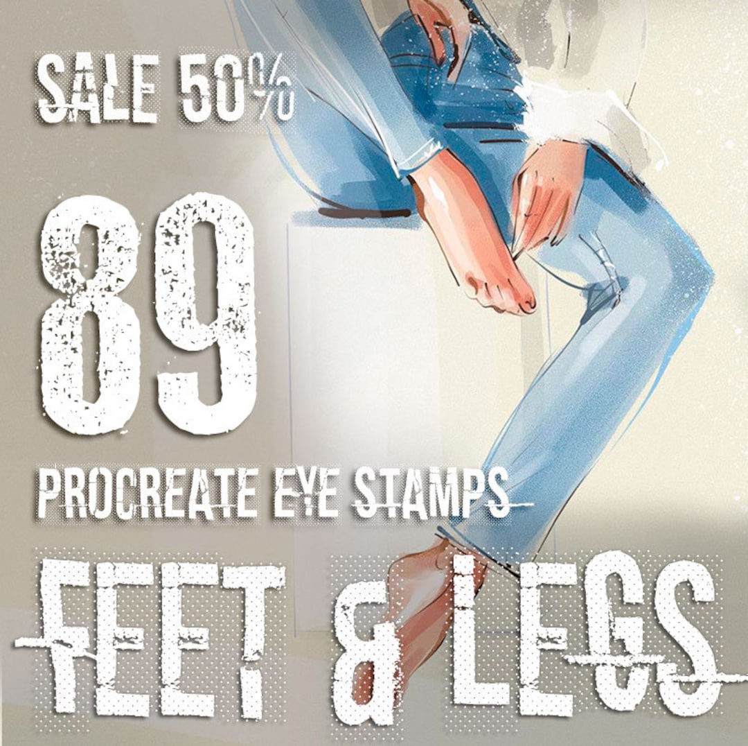 Feet Stamps Legs Stamps Feet Stamps Procreate Stamps Procreate - Etsy