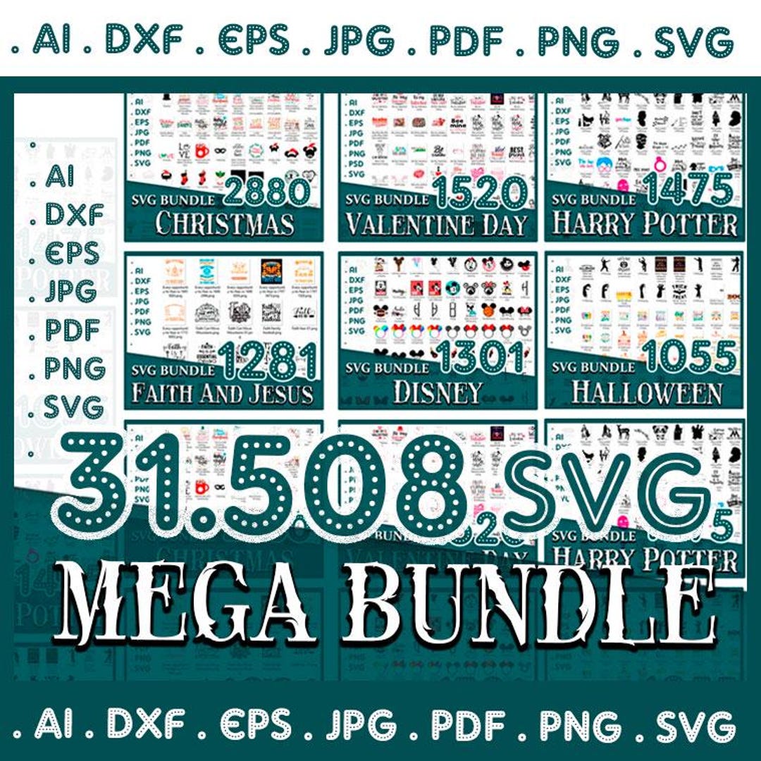 SVG Files - 113 SVG Sets - Digital Product - Bundle Instant Download ...