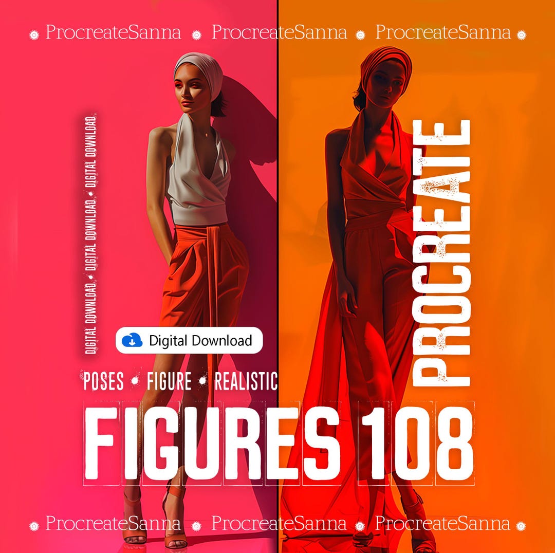 Procreate Figure Stamps: Female & Plus Size Poses (brush Set) - Etsy