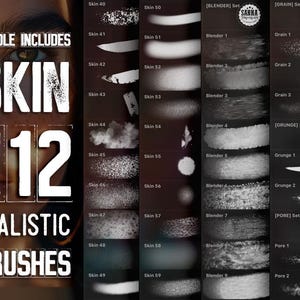 Procreate Skin Brushes - Procreate Skin Stamps Skin Brush Set Portrait ...