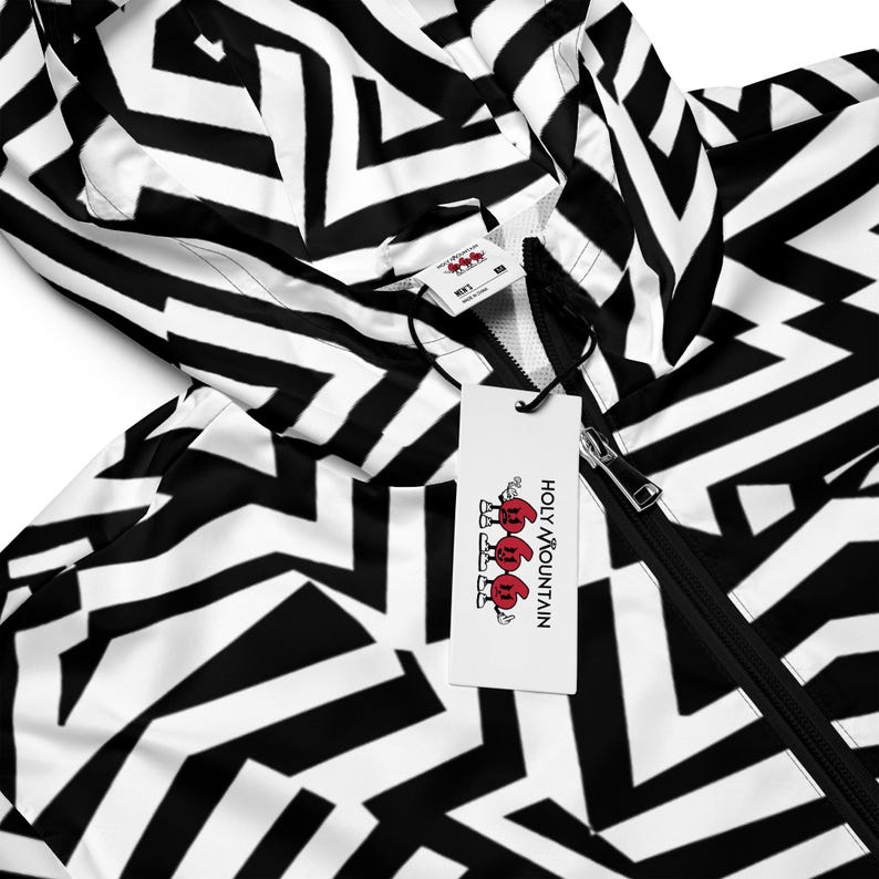 Dazzle Camo Mens Windbreaker Black and White Streetwear Camo Streetwear ...