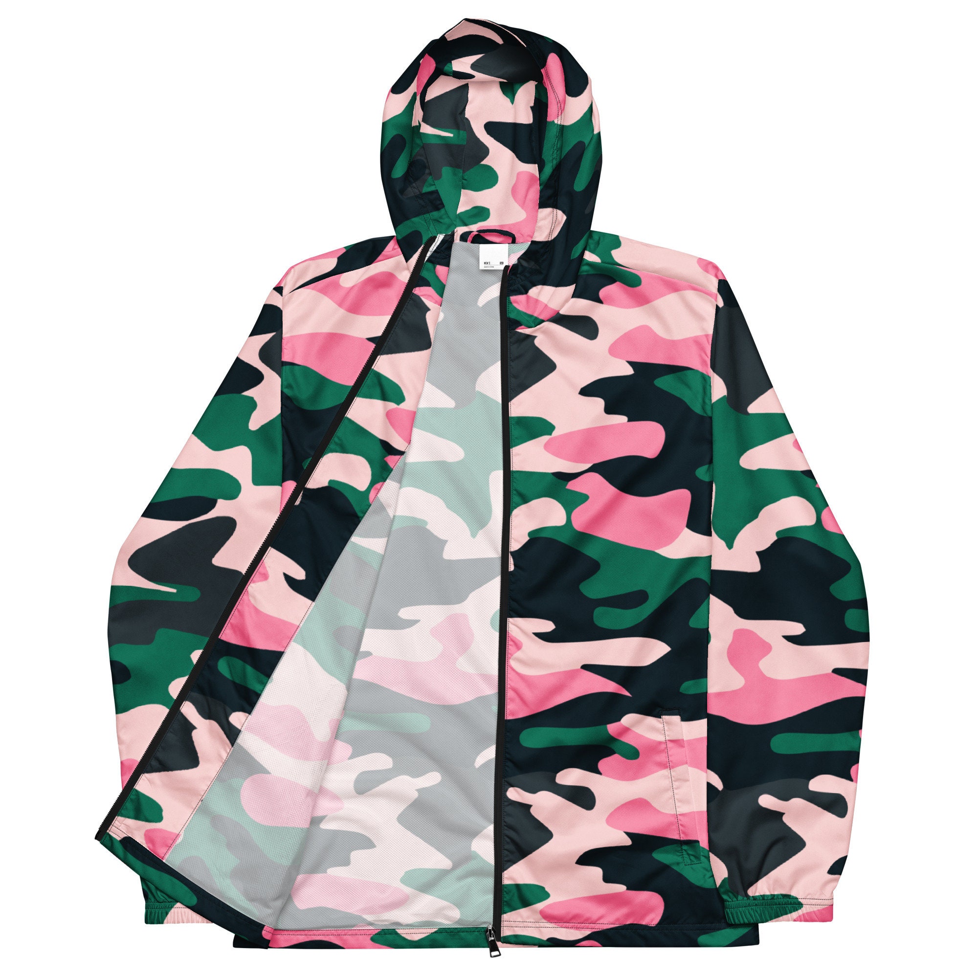 Camo - Windbreaker | Pastel Goth | Streetwear | Camo Jacket | Pink ...