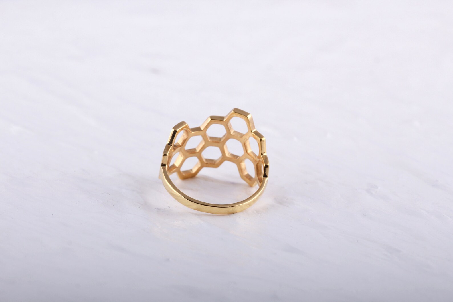 Honeycomb Ring Honeycomb Jewelry Gold Filled Rings Bee | Etsy