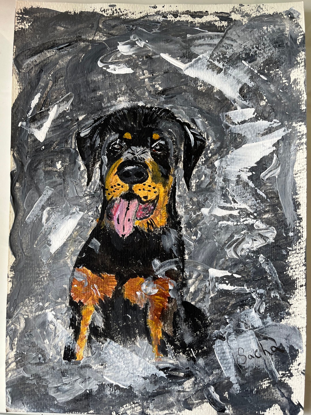 Rottweiler Print - Etsy