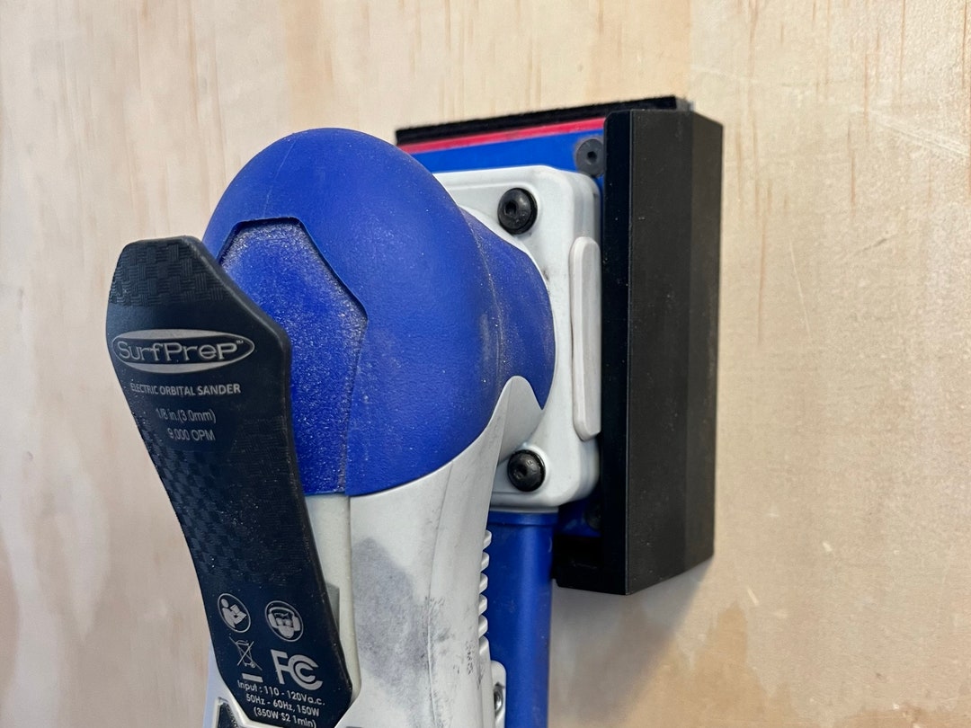 Wall mounted Sander Holder for the Surfprep 3 X 4 Electric Ray Ekasand accommodates Pad Etsy UK