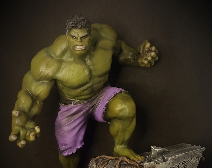 1/4 Scale Incredible Hulk Fan Art 3D Printed Statue Kit - Etsy