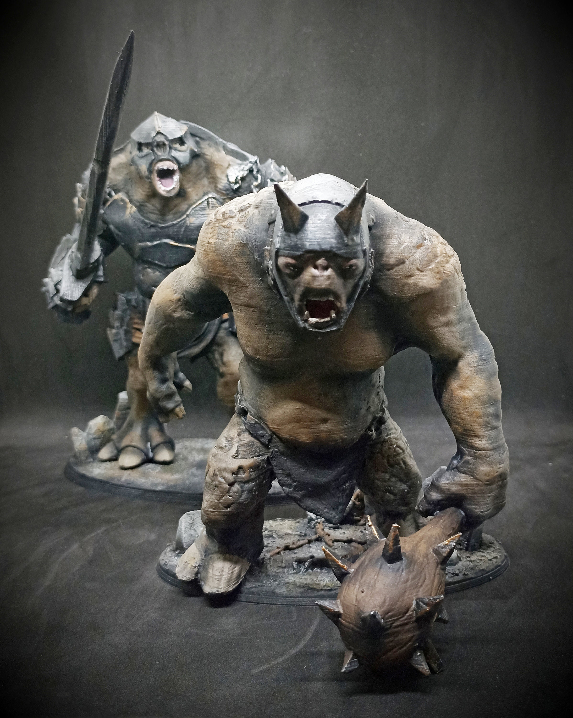 Armored Cave Troll Lord of the Rings Slave of Mordor 20 Cm - Etsy