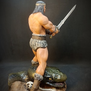 Conan the Barbarian With Snake - Etsy