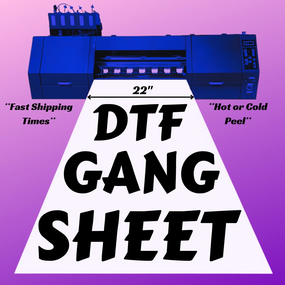 Custom DTF Gang Sheet, DTF Transfers, Full Color Dtf, Direct to Film ...