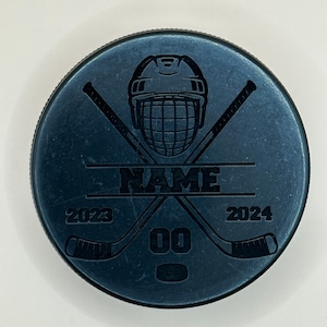 Custom Engraved Hockey Puck, Personalized Ice Hockey Puck, Coach Gifts ...