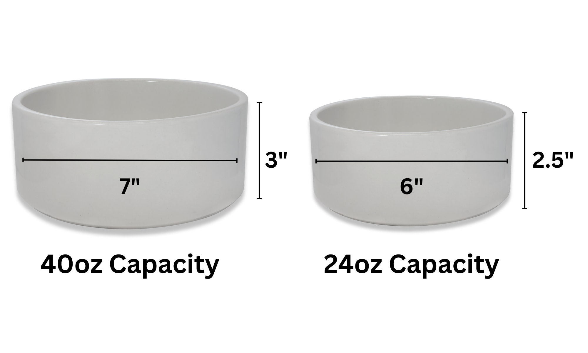 Personalized Dog Ear Bowl, Dog Ears Print Food Bowl, Ceramic Pet Bowl ...