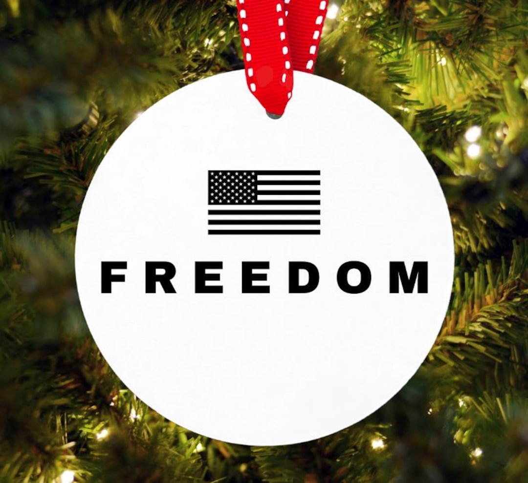 Charlie Kirk Inspired Christmas Ornaments, Freedom, Turning Point, MAGA ...