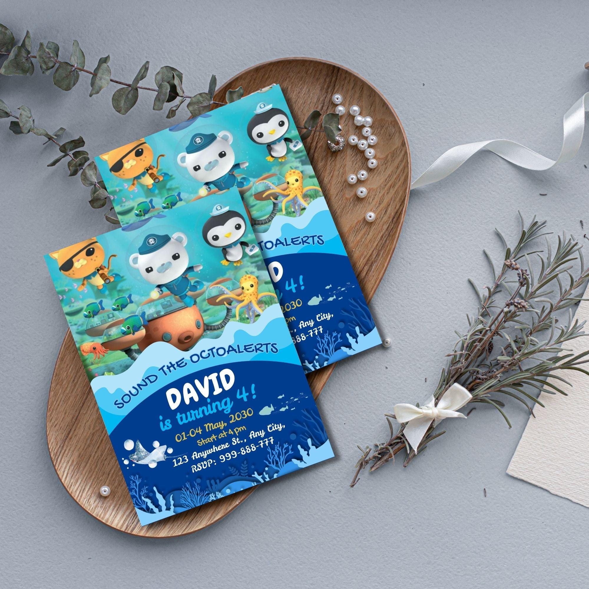 Octonauts Birthday Invitation Template, Printable Editable Party Invite ...