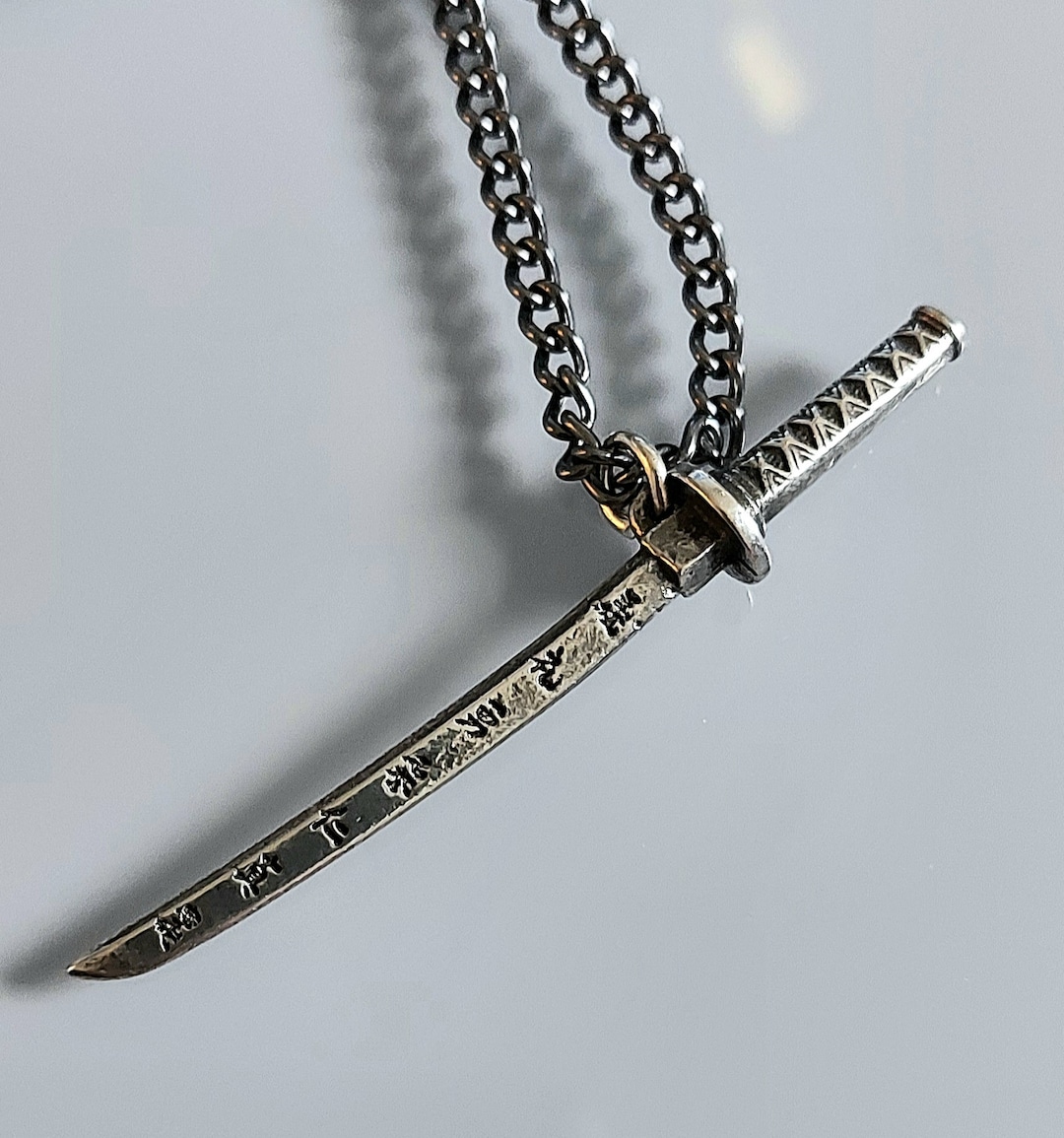 SAMURAI KATANA Pewter Inscribed Pendant Necklace Gift Boxed - Etsy