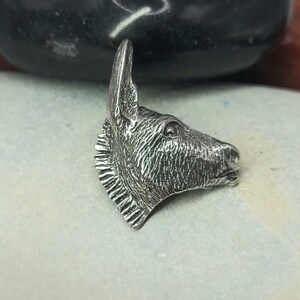 ASS DONKEY HEAD Hand Cast Pewter Metal Pin Badge - Etsy