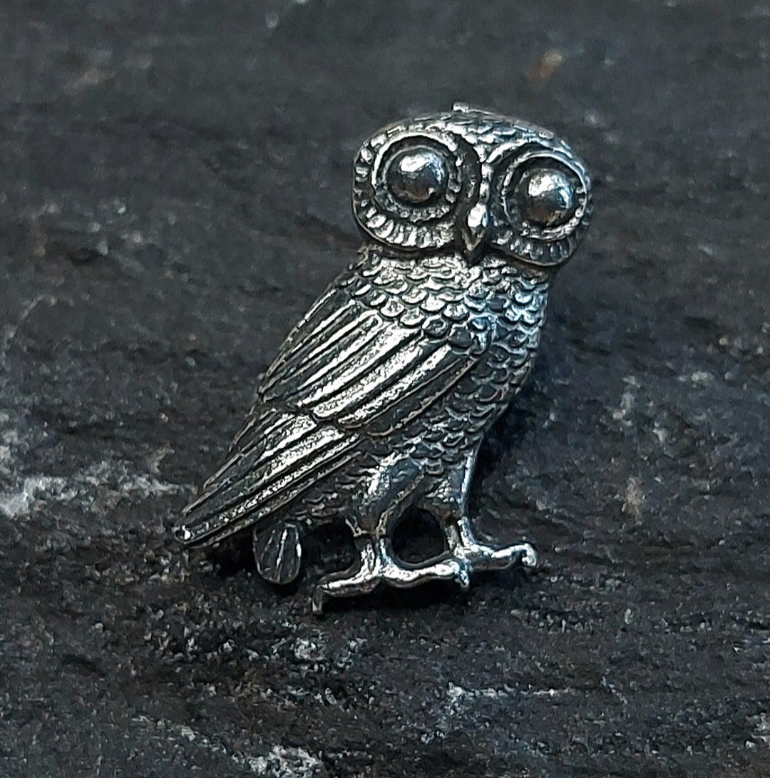 ATHENIAN MINERVA Ancient Greek Owl Symbol Pin Badge - Etsy Australia