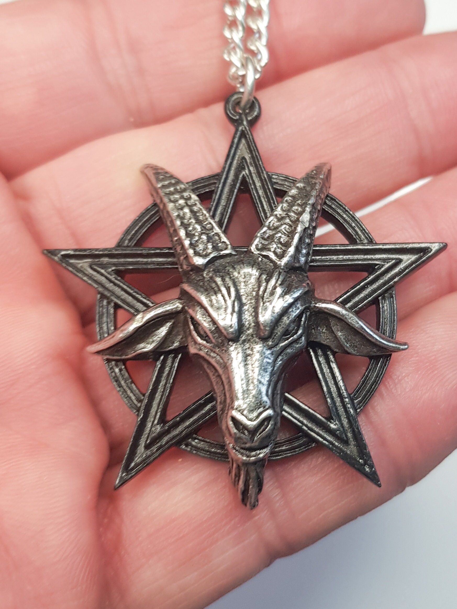 NEW Baphomet Knights Templar Pewter Pendant Gift Boxed | Etsy