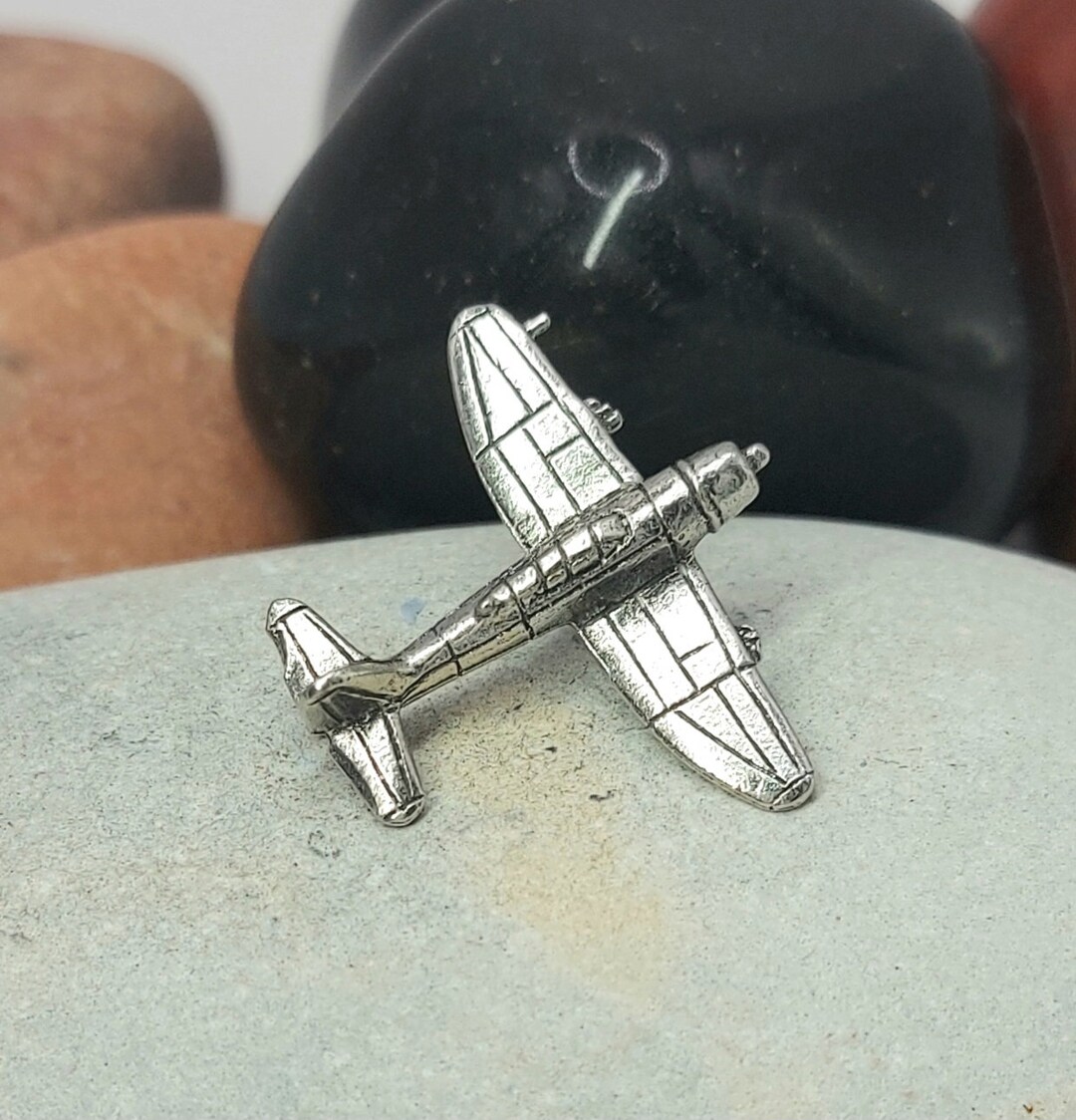 USAF P47 THUNDERBOLT Fighter Aircraft Hand Cast Pewter Pin - Etsy