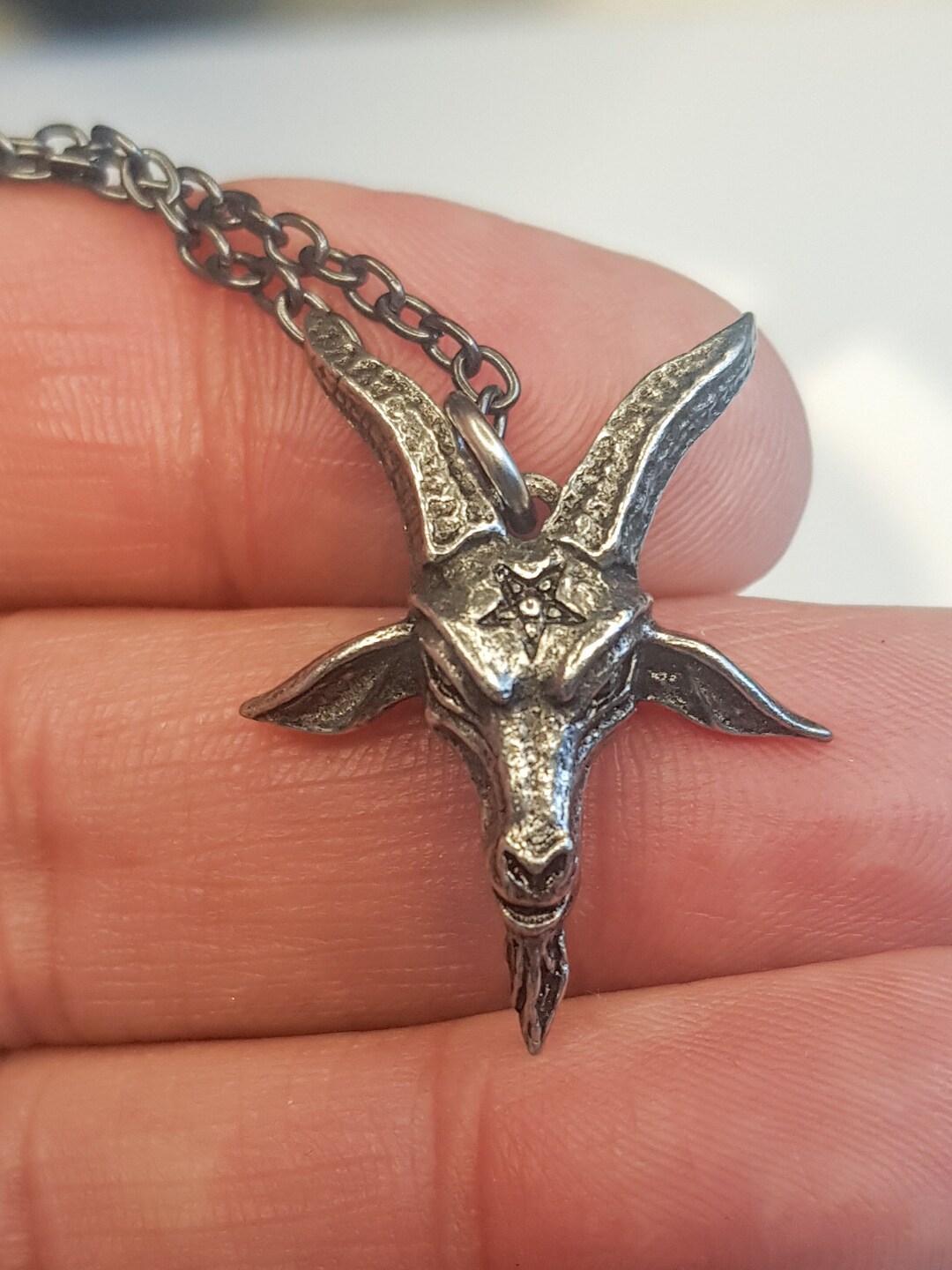 NEW Pewter Knights Templar Baphomet Pendant Gift Boxed - Etsy