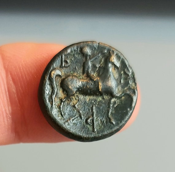 Ancient Greek Coin With Horse