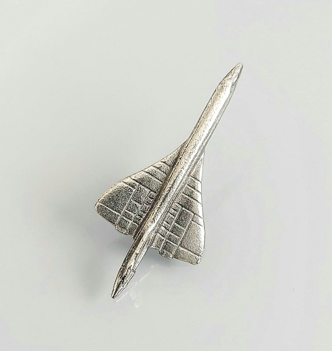 CONCORDE PASSENGER JET Aircraft Pewter Lapel Badge Tie Pin - Etsy UK
