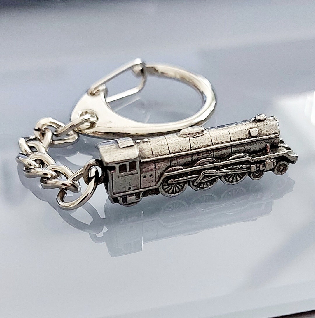 FLYING SCOTSMAN Locomotive Train Pewter Keyring Keychain Charm - Etsy ...
