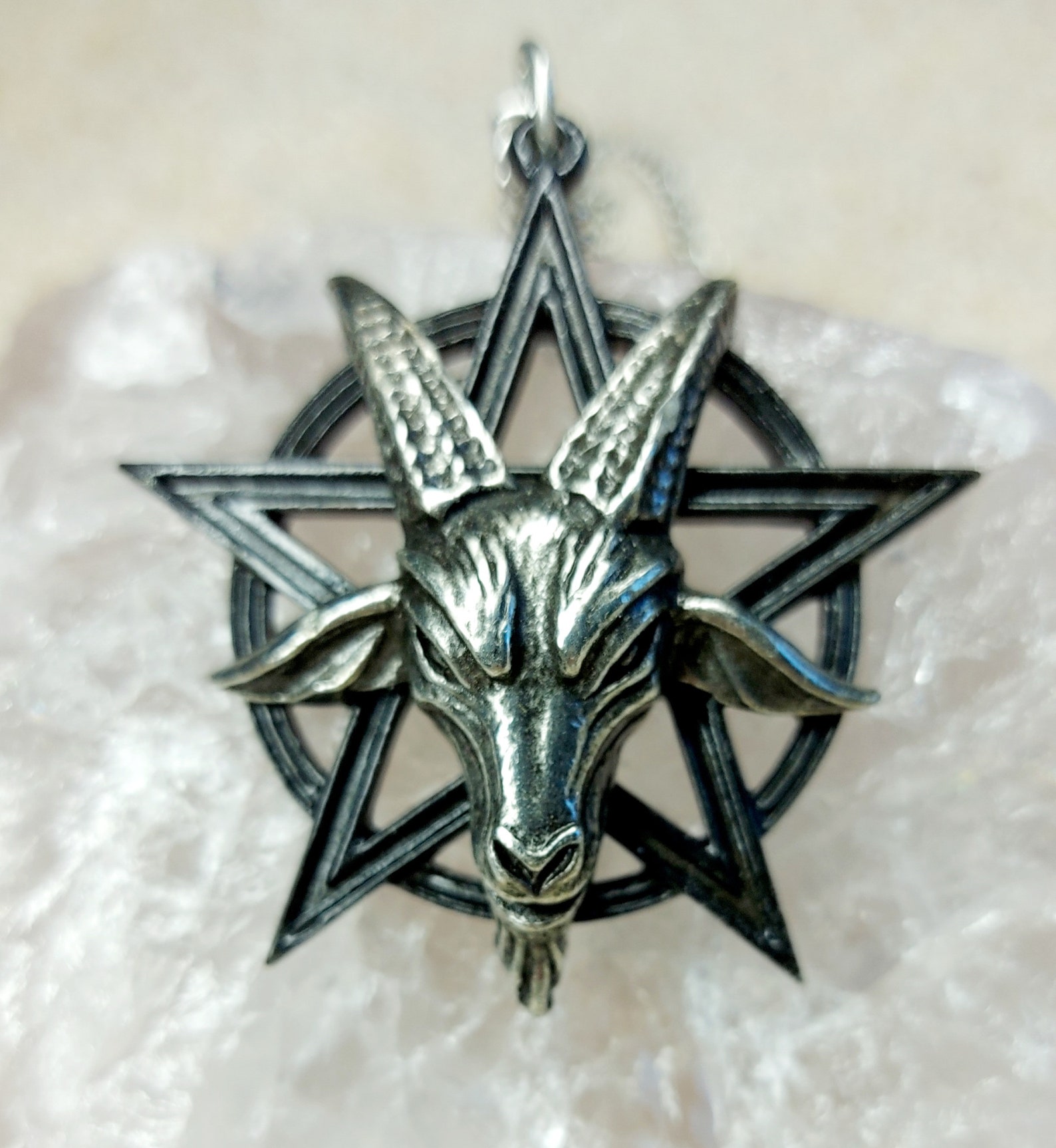 NEW Knights Templar Baphomet Goats Head Pewter Pendant - Etsy