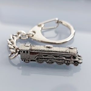 FLYING SCOTSMAN Locomotive Train Pewter Keyring Keychain Charm - Etsy ...