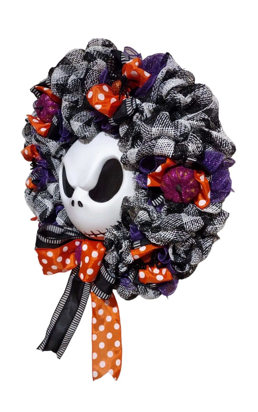 The Nightmare Before Christmas Jack Skellington Wreath - Etsy