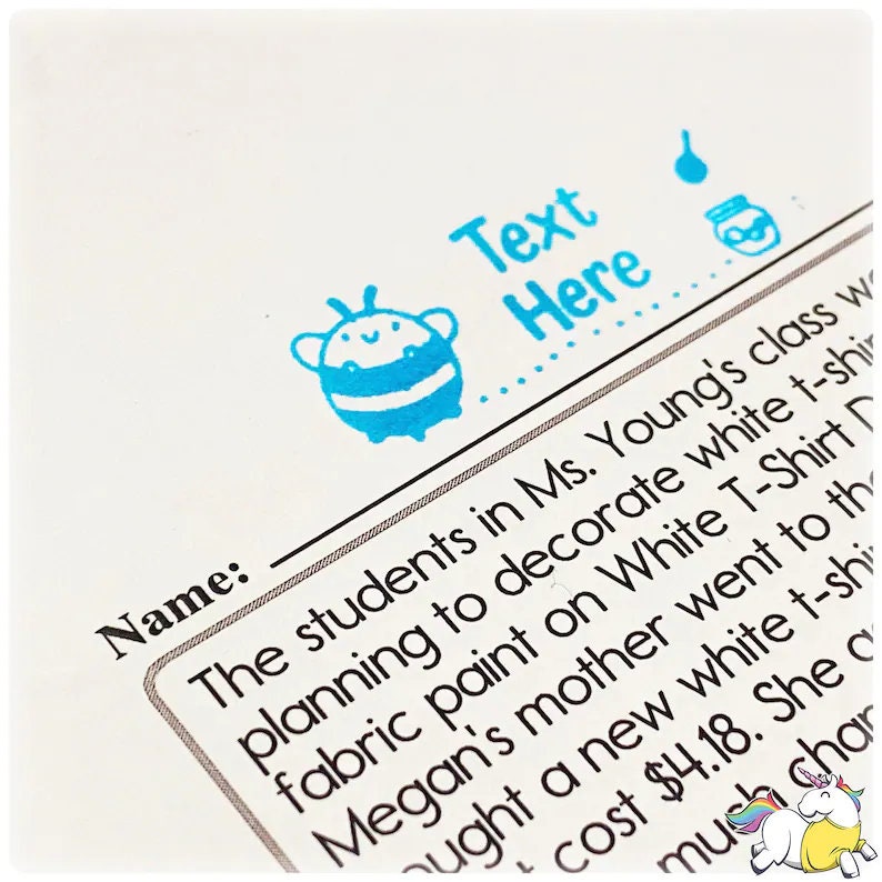 Name Stamp, Cute Name Stamp, Kids Name Stamp, Custom Name Stamp ...