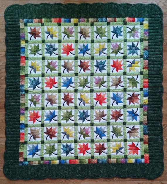 Autumn Quilt Pattern Autumn Splendor Quilt Pattern by - Etsy
