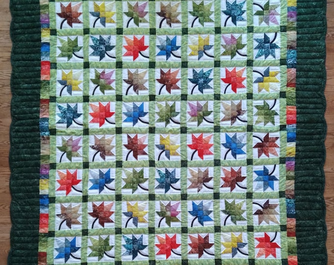 Autumn Quilt Pattern Autumn Splendor Quilt Pattern by - Etsy