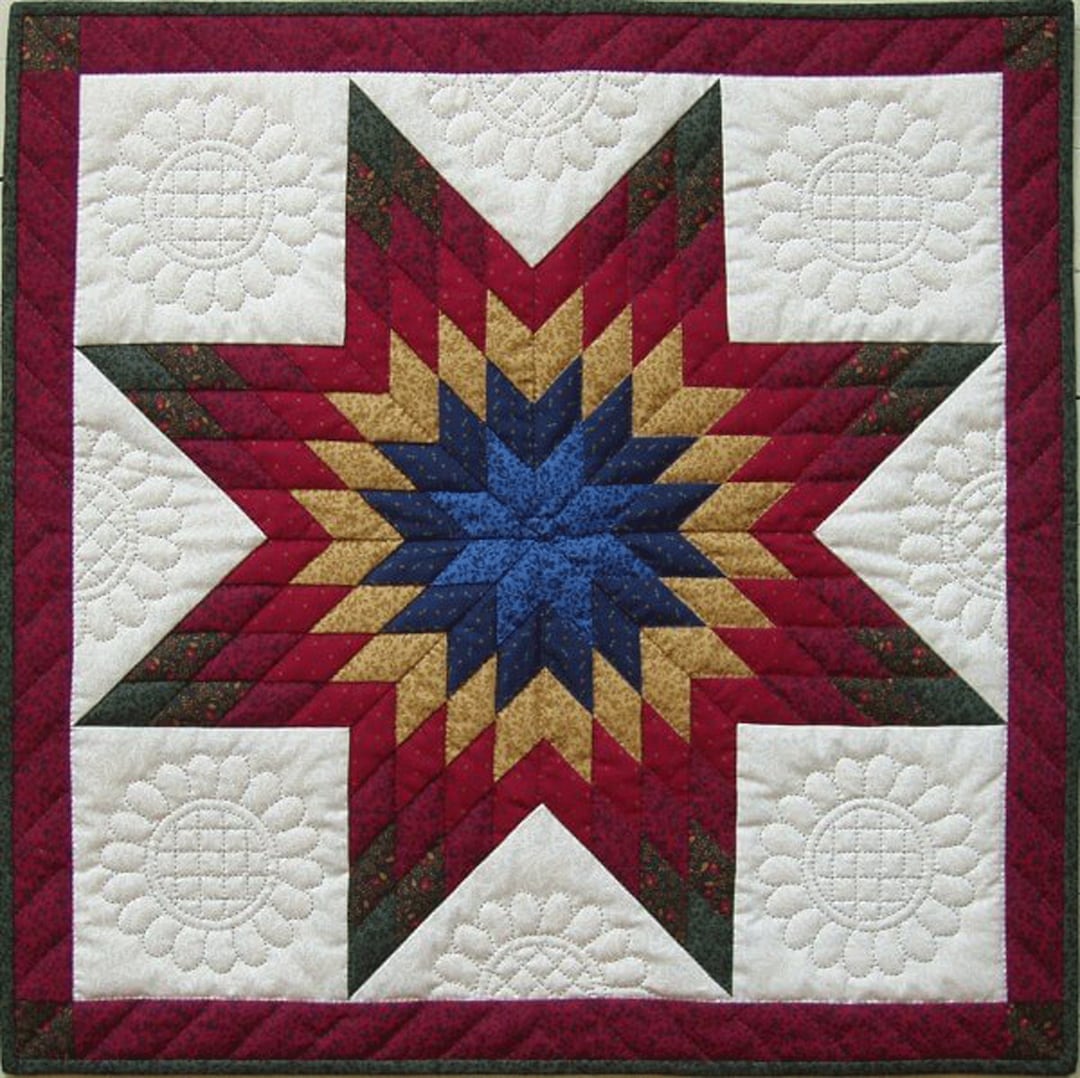 Lone Star Wall Quilt Pattern | Small Quilt Patterns | DIY Quilting ...