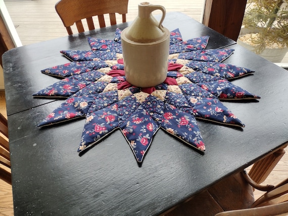 Table Runner Pattern Table Topper Pattern Dahlia Star - Etsy