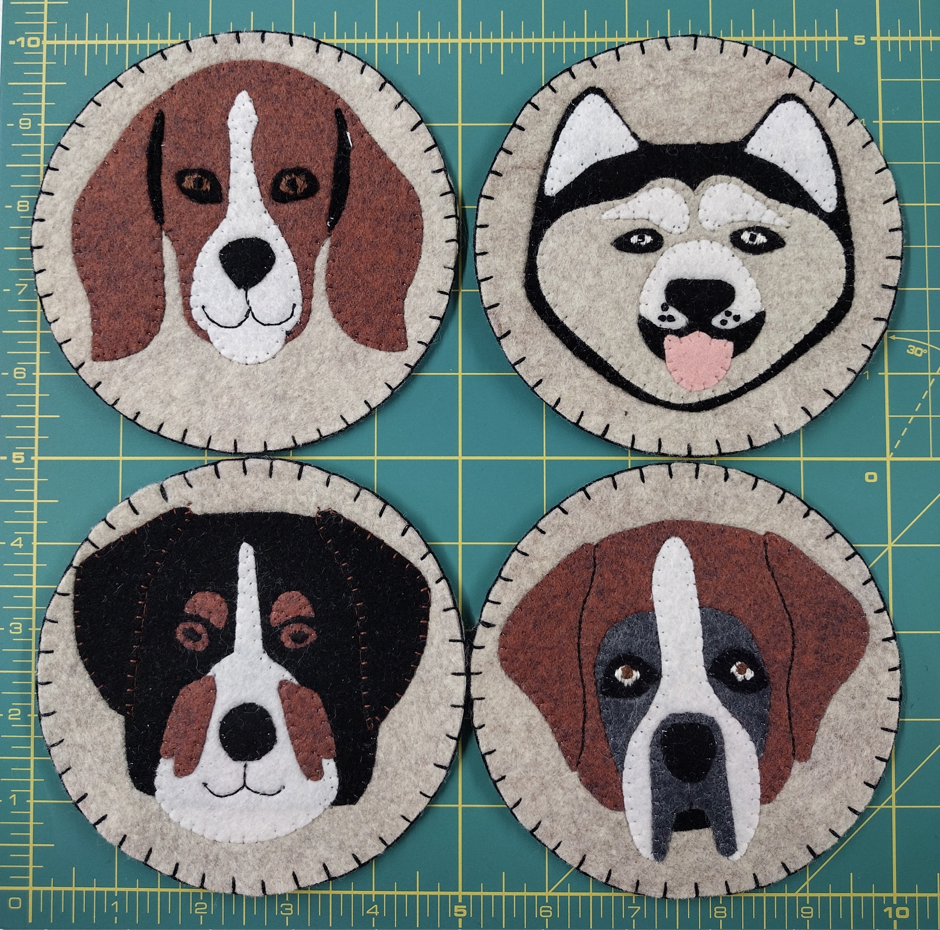 Dog Coasters Kit Craft Kit for Adults DIY Coasters Set of 4 Make Your ...