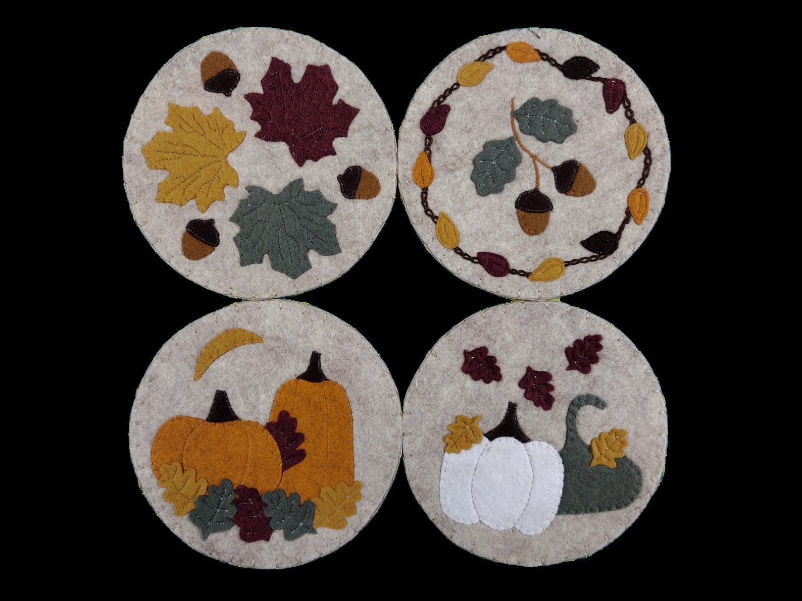 Autumn Coasters Kit | Craft Kit for Adults | DIY Coasters | 4 Fall ...