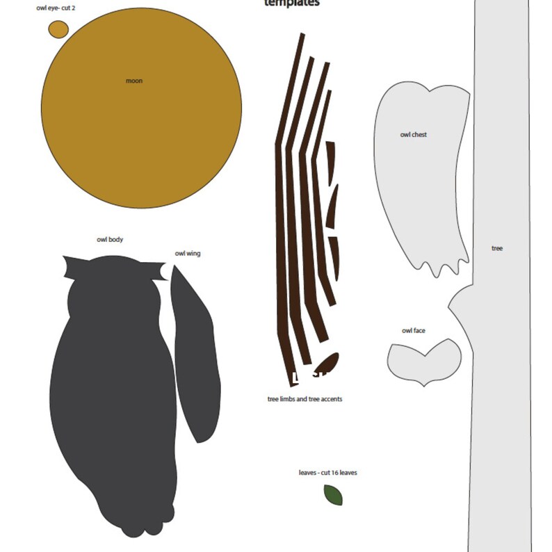 Night Owl Wall Quilt Pattern by Rachel's of Greenfield - Etsy