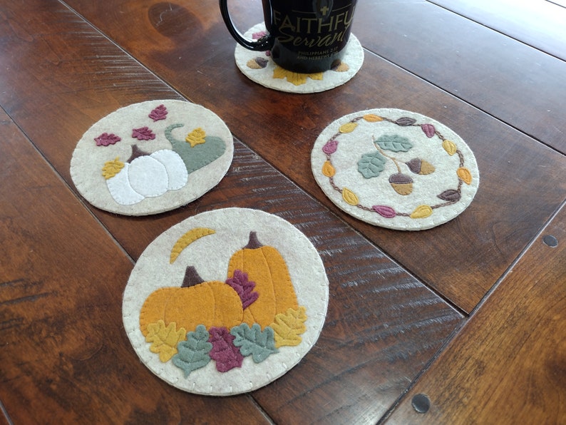 Autumn Coasters Kit | Craft Kit for Adults | DIY Coasters | 4 Fall ...